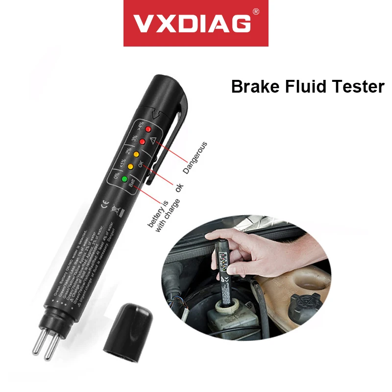 Universal Brake Fluid Tester Accurate Oil Quality Diagnostic Tools LED ...