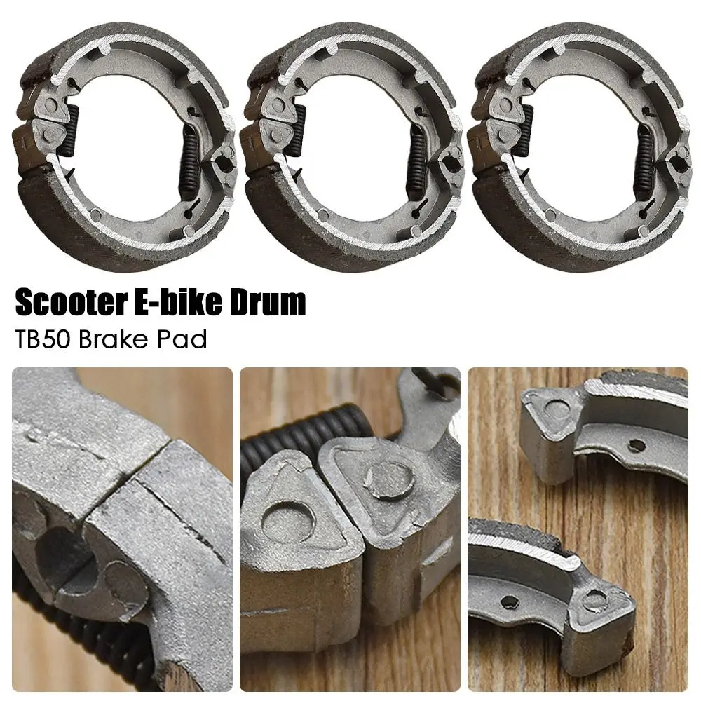 Moped-Scooter-90mm-75mm-Rear-Drum-Brake-Pads-Shoes-Motorcycle-Brake ...