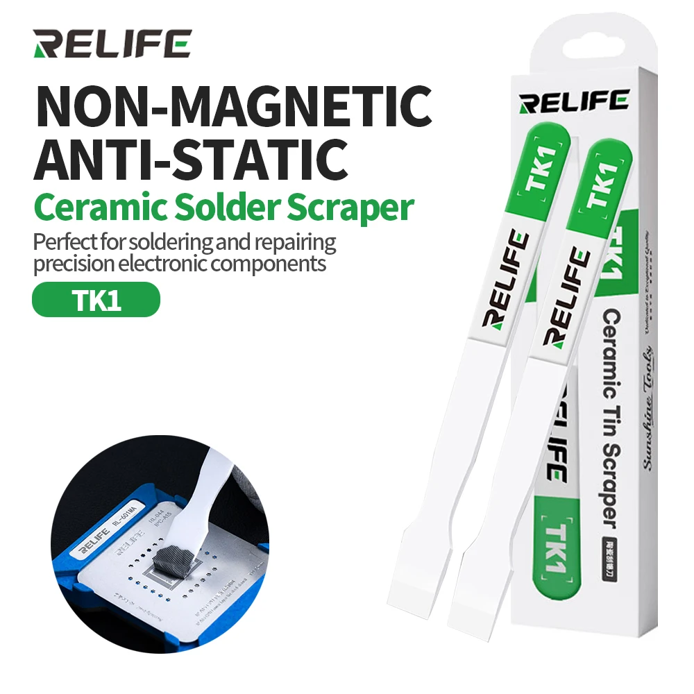 RELIFE TK1 Non-magnetic Anti-static Ceramic Scraper for Electronic ...