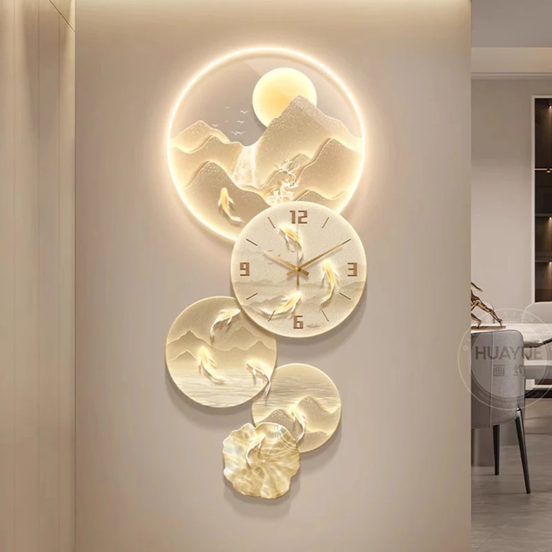 Led-Digital-Wall-Clocks-Luxury-Restaurant-Nordic-Minimalist-Mechanism ...