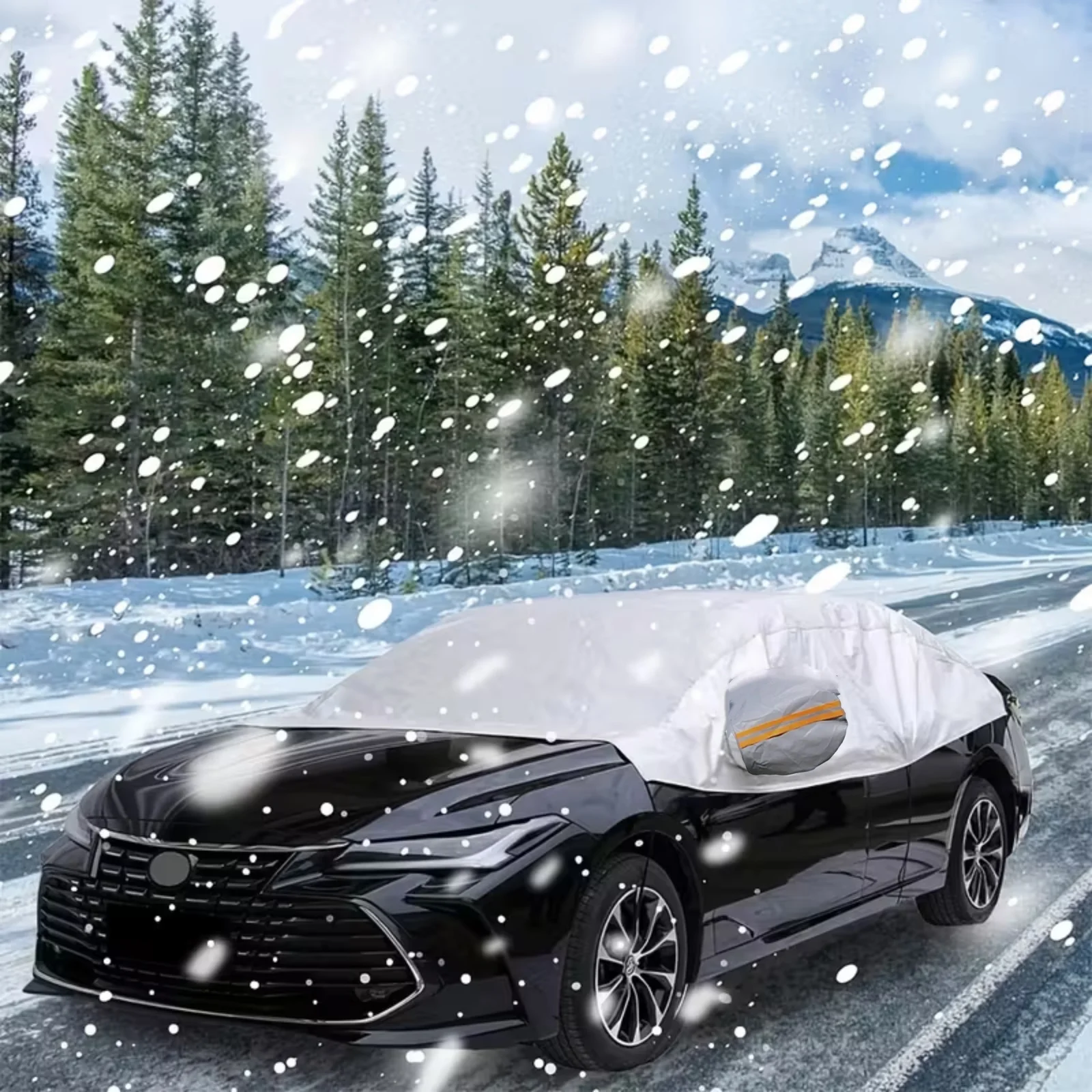 Car Snow Cover Extended Thickened Winter Windshield Protector For Frost ...