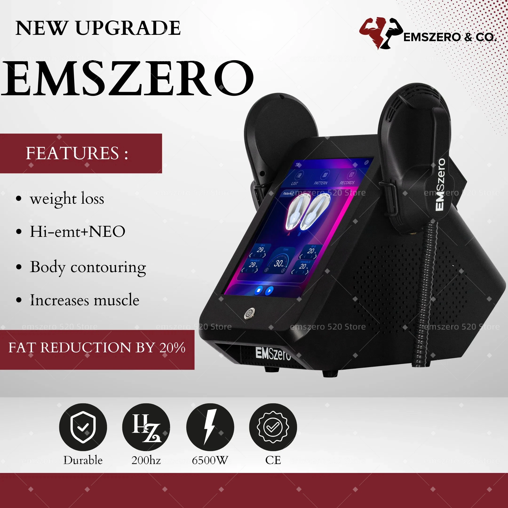 NEW-EMSzero-Machine-6500W-EMS-Body-Slimming-Sculpting-Fat-Burning-Nova ...