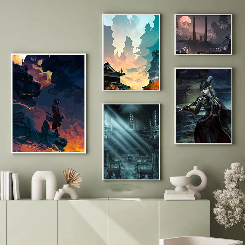 Bloodborne-Classic-Pop-ARPG-Game-Vintage-Posters-Canvas-Painting-Modern ...
