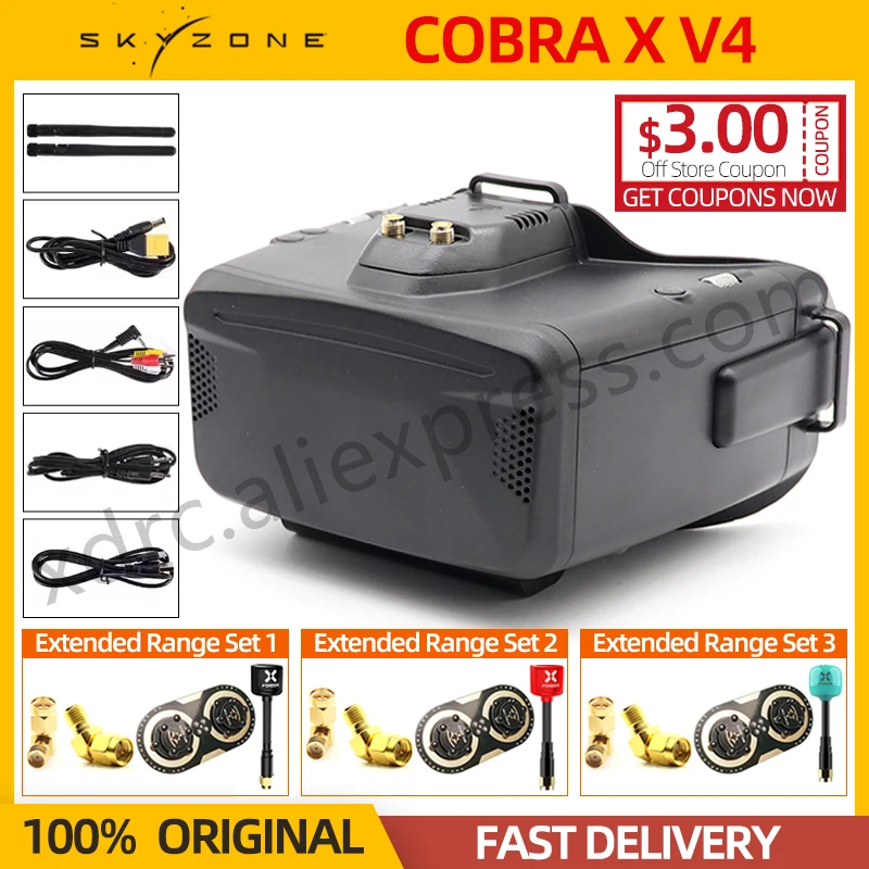 NEW-SKYZONE-Cobra-X-V4-1280x720-5-8G-48CH-Receiver-Upgrade-Of-V2-Head ...
