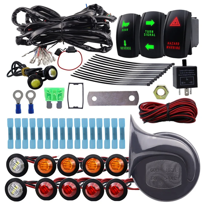 ATV UTV Turn Signal Kit Universal Turn Signal Light With Column Turn ...