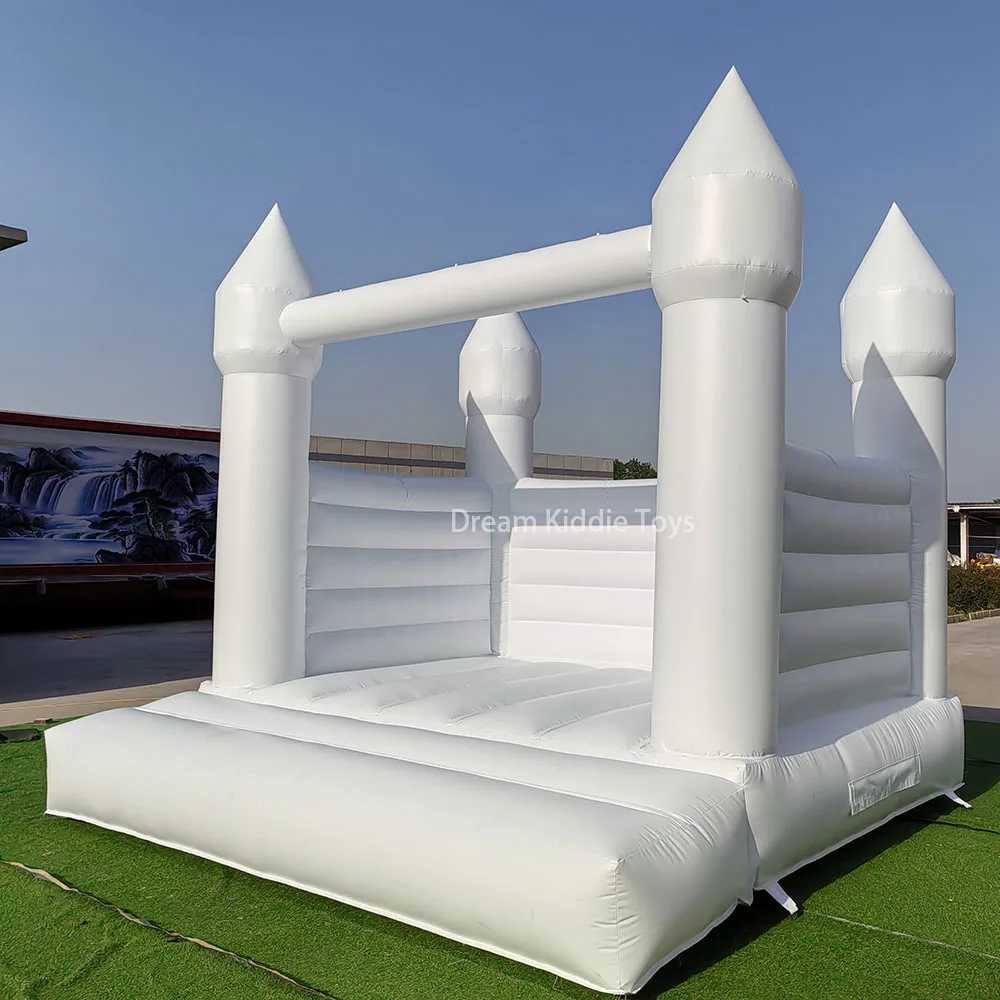 Commercial-inflatable-white-bounce-house-kids-inflatable-party-jumping ...