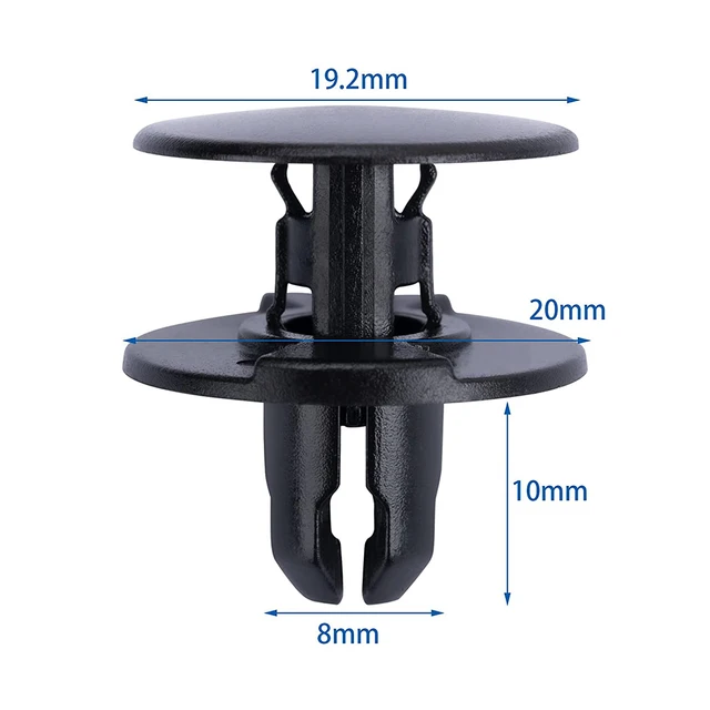 Honda Fender Clips 100-Piece Honda Fender Liner Clip Kit - Push Type ...