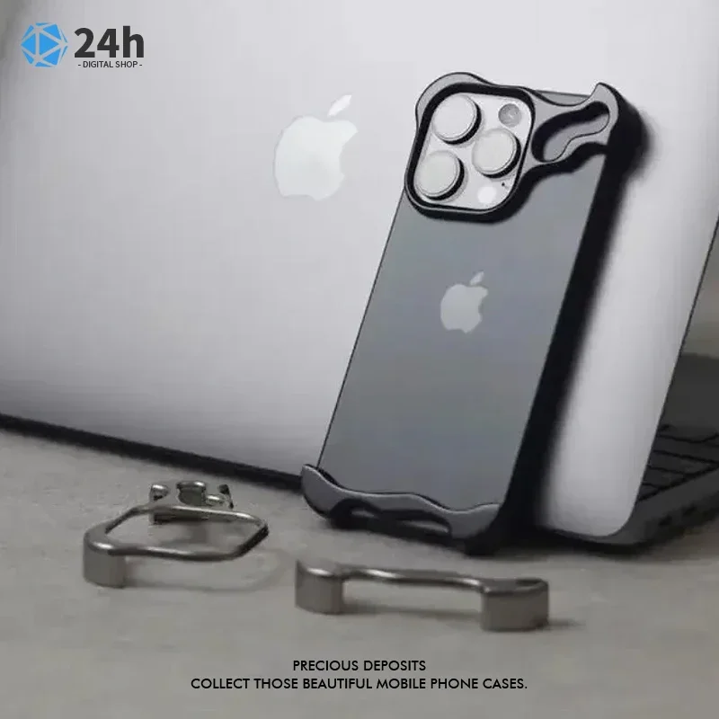 Aluminum-Alloy-Corner-Pad-Phone-Case-For-iPhone-13-14-15-16-Pro-Max ...