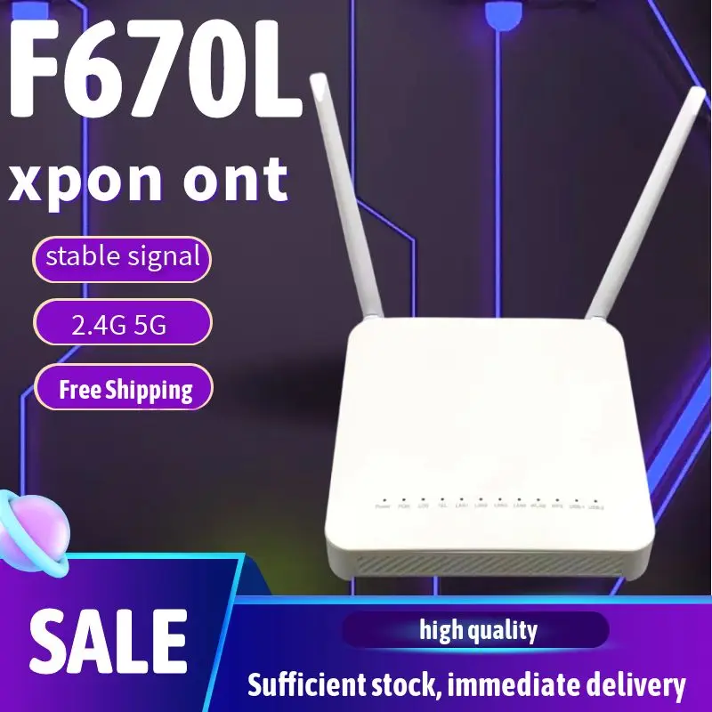 ONU-xPON-f670L-5G-EPON-GPON-banda-dupla-4ge-1tel-2usb-AC-WiFi-frete-gr ...