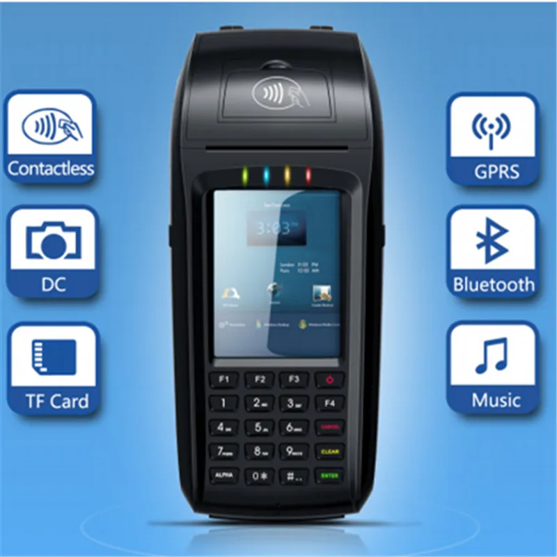 Smart Handheld Financeiro POS Credit Card Reader, Contactless, NFC ...