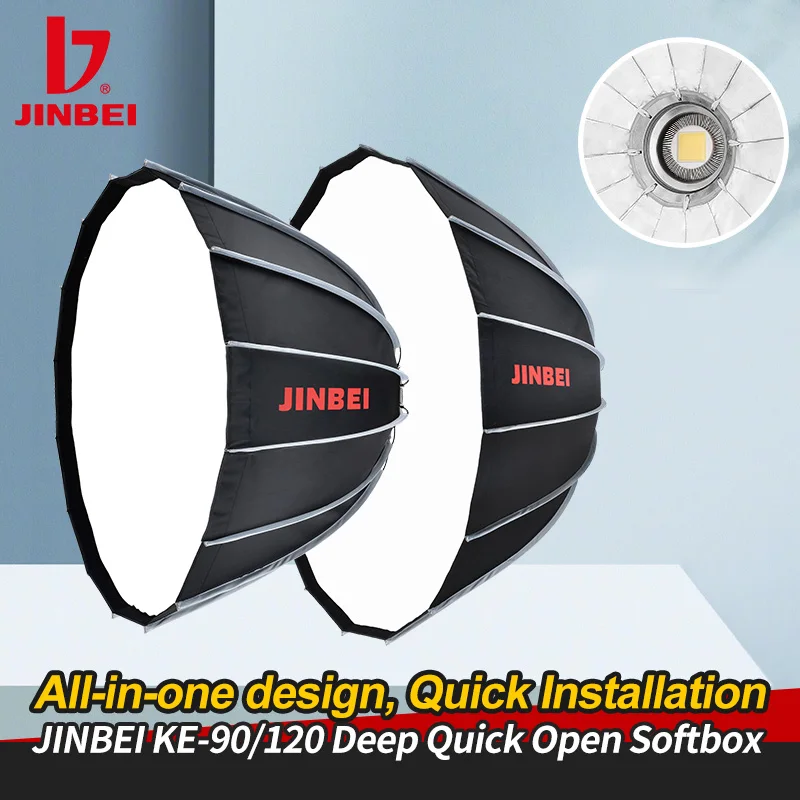 Jinbei Professional Deep Softbox Quick Open Portable Photography Light ...