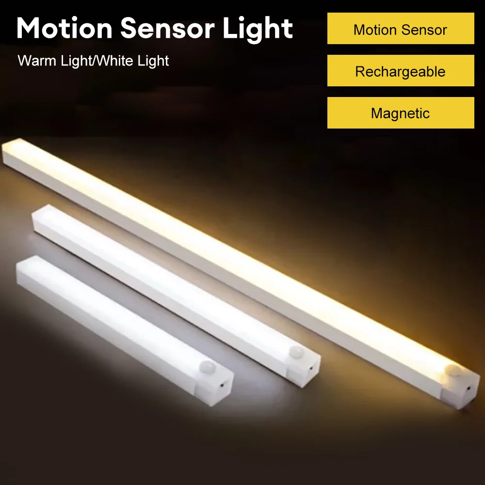 Luz-LED-nocturna-inal-mbrica-con-Sensor-de-movimiento-l-mpara-magn-tica ...