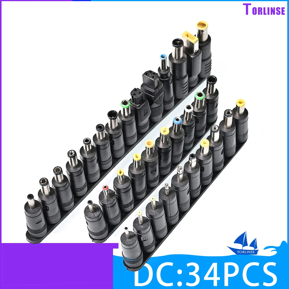 8PCS-34PCS-Universal-DC-AC-5-5mmx2-1mm-Power-Adapter-Tips-Connector ...