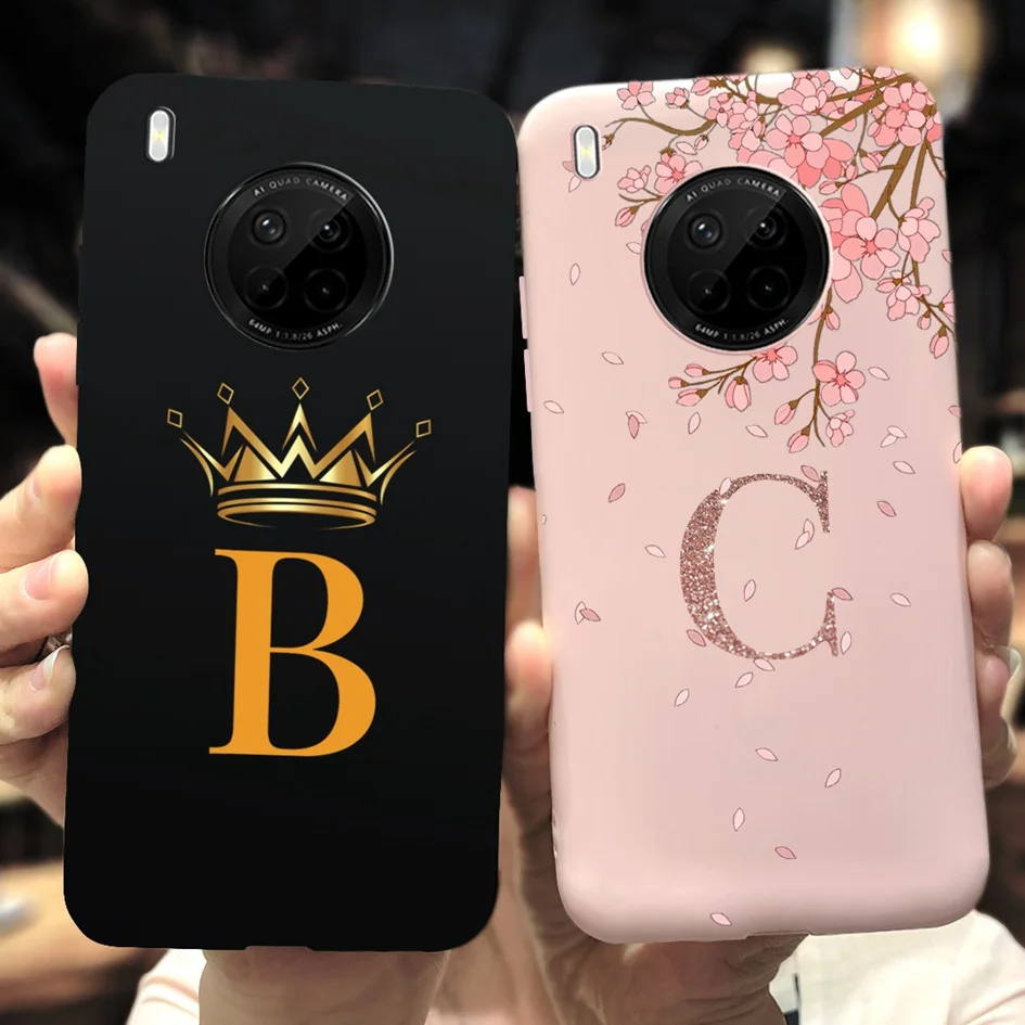 For-Huawei-Y9A-Case-FRL-L22-FRL-L23-Nova-Y9a-Cover-Cute-ABC-Initial ...