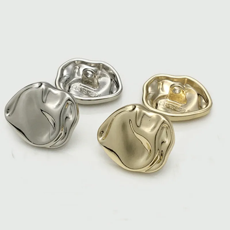 Vintage Shaped Metal Buttons Shanked Irregular Embossed Buttons Suit ...