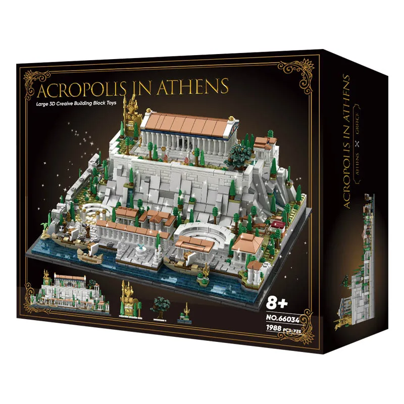 IN-STOCK-66034-Creativity-Construction-Set-for-Children-Athens-Castle-Building-Blocks-Bricks ...