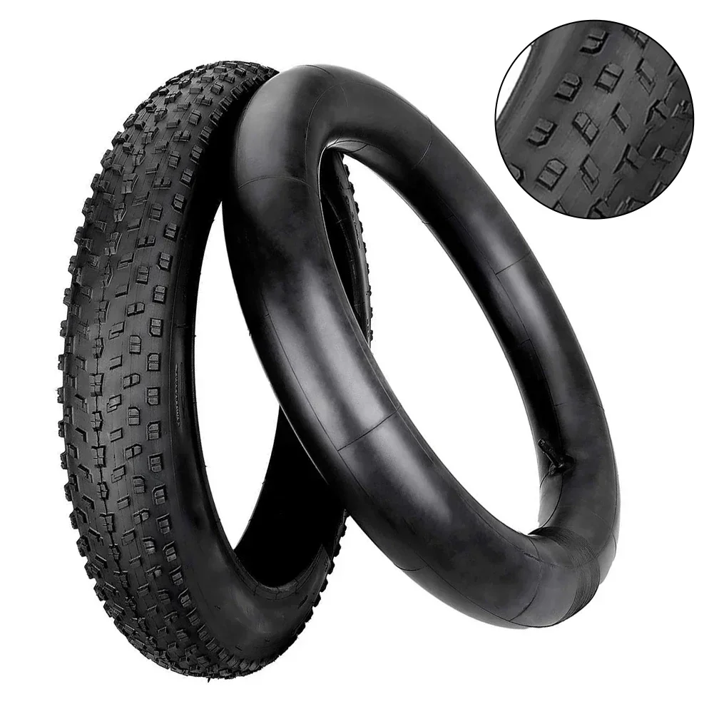 20x4-0-4-9-Inch-Fat-Big-Tyre-Mountain-Bike-Inner-Outer-Tire-Set-Snow ...