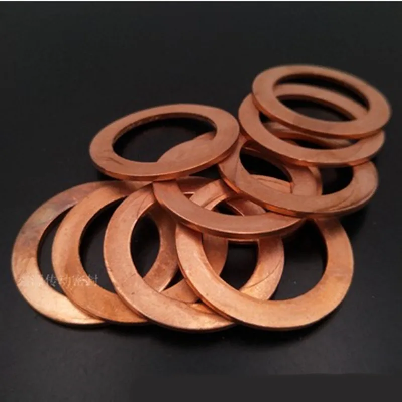 10pcs M6 M8 M10 M12 M14 M15 M16 M18 M19 M20 thickness 2mm Solid Copper ...