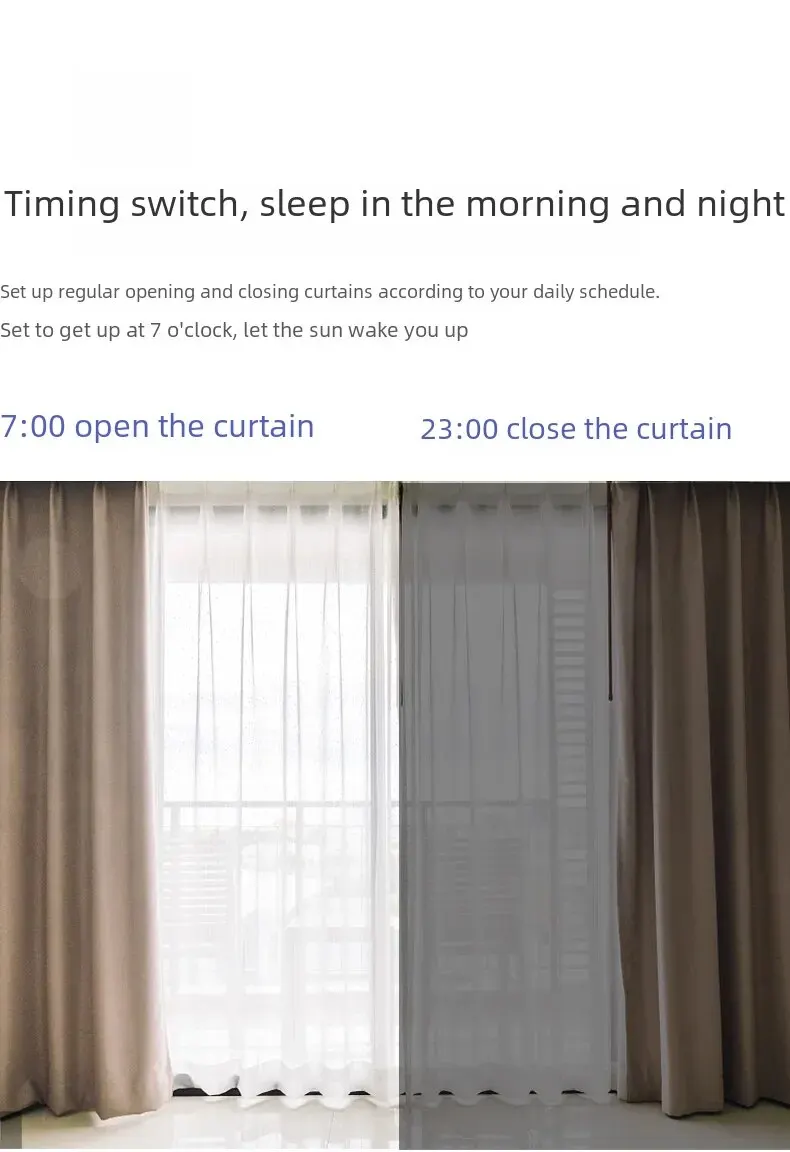 Smart Voice Controlled Electric Curtain Motor Mural Intelligence Home ...