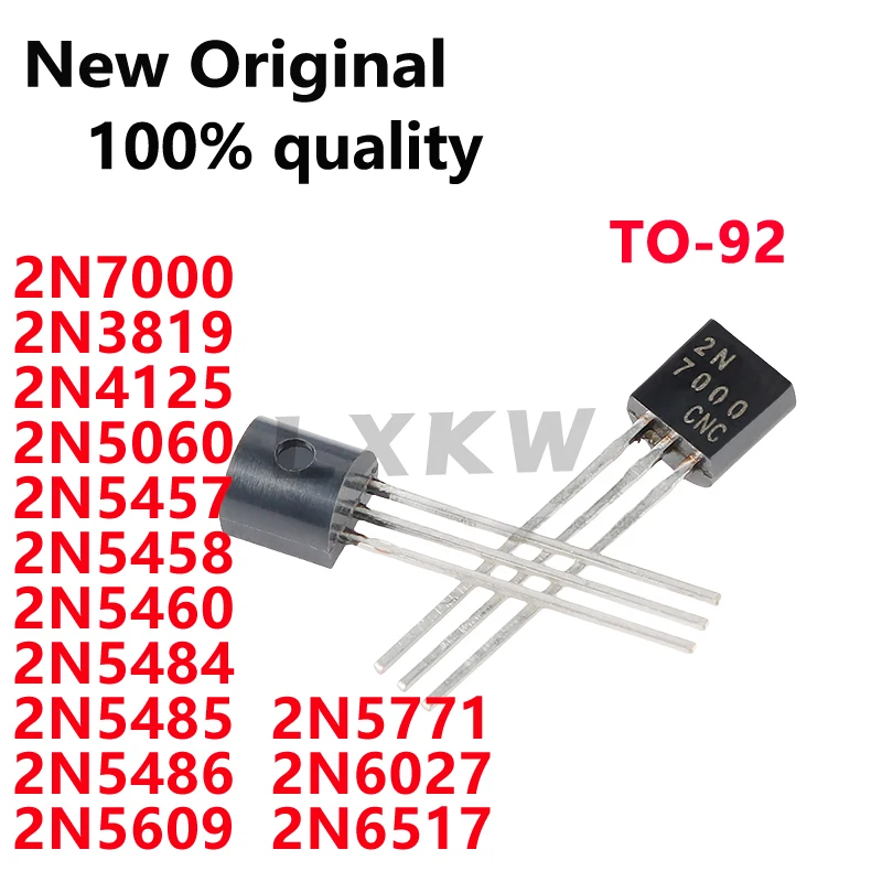 20/PCS New 2N7000 2N3819 2N4125 2N5060 2N5457 2N5458 2N5460 2N5484 ...
