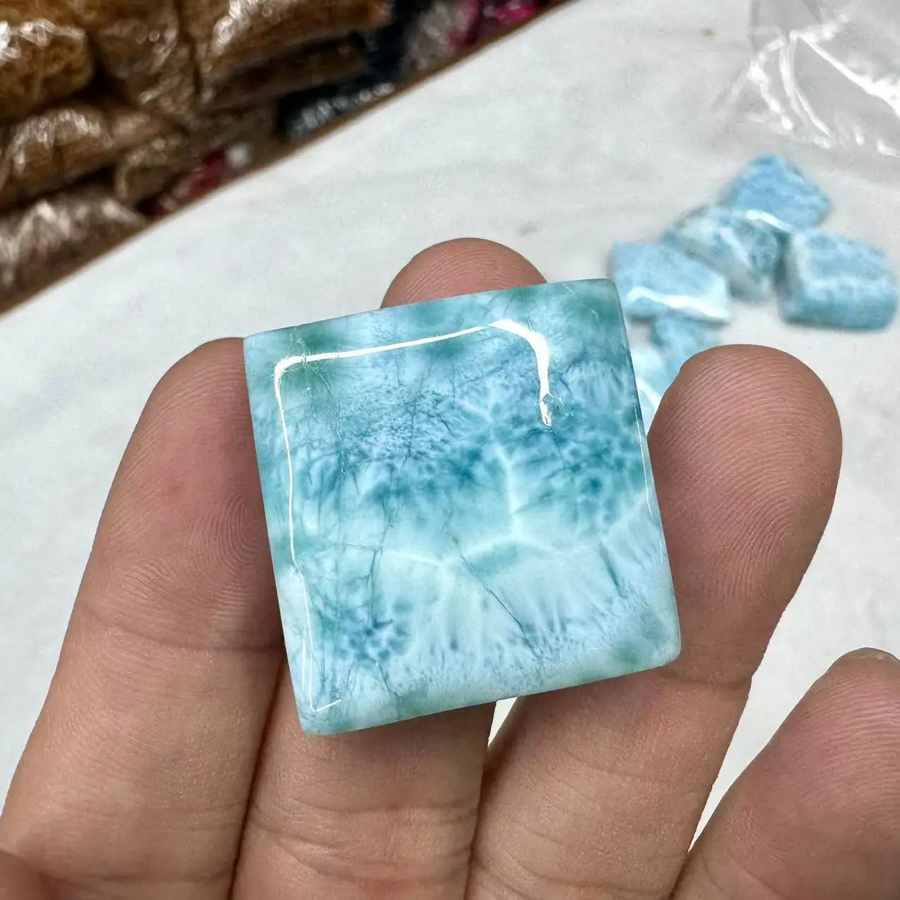 Dominica-Larimar-Copper-Pectolite-Stone-Pendant-Natural-Gemstone ...