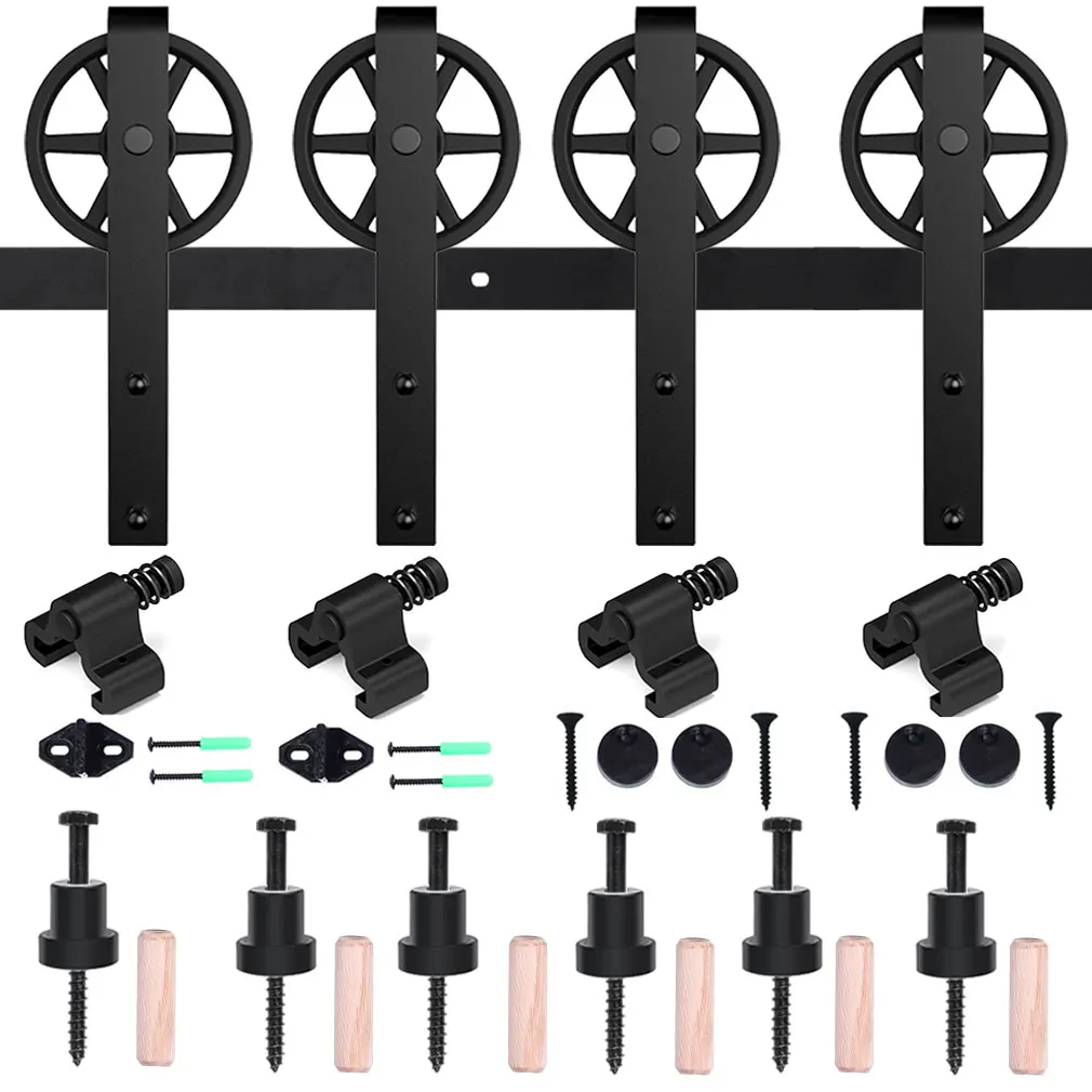 Sliding-Barn-Door-Hardware-Kit-Heavy-Duty-Smoothly-and-Quietly-Easy-to ...