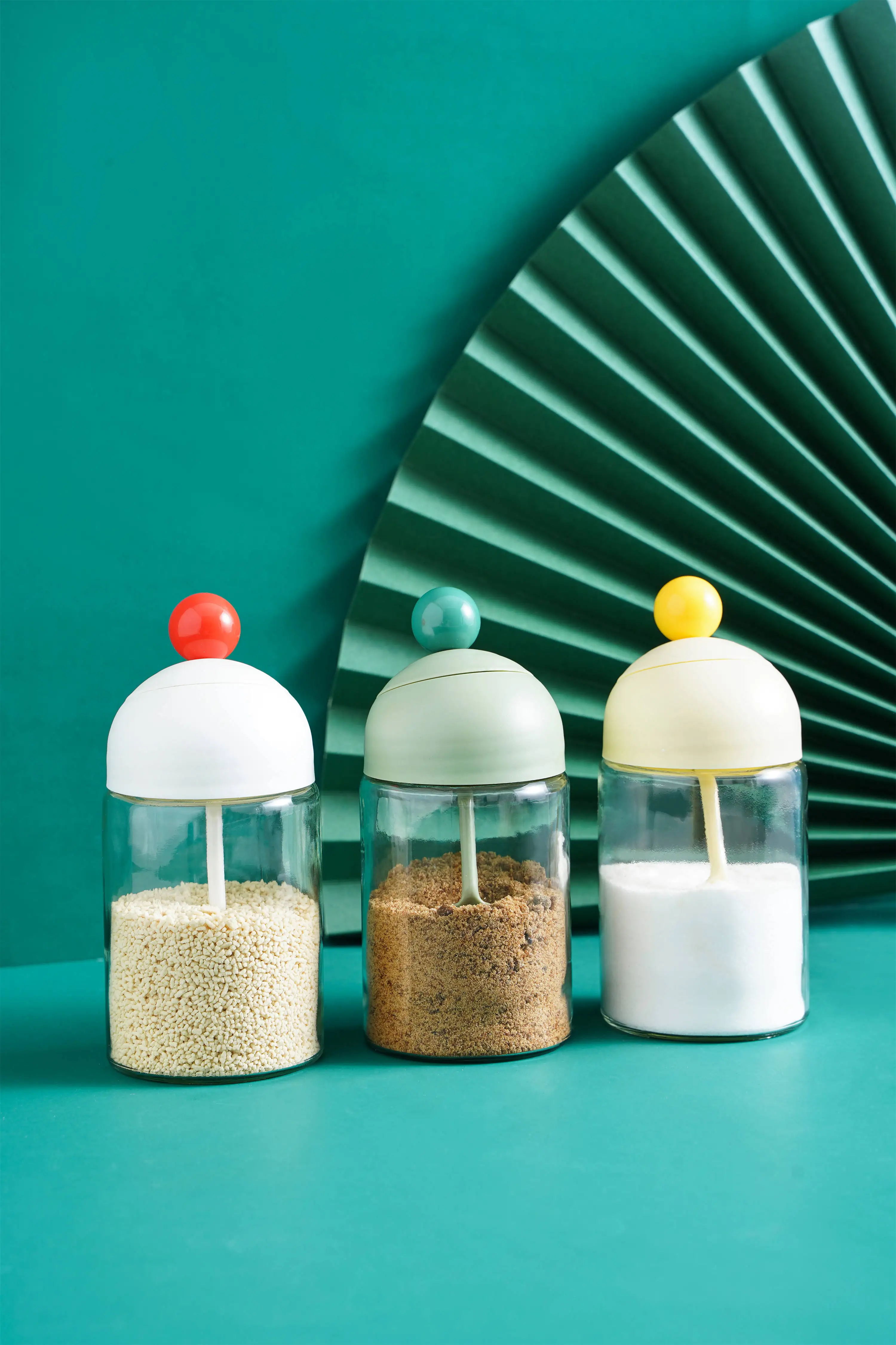 SUNCHA Seasoning Jar Set Salt Jar Storage box Kitchen household a ...