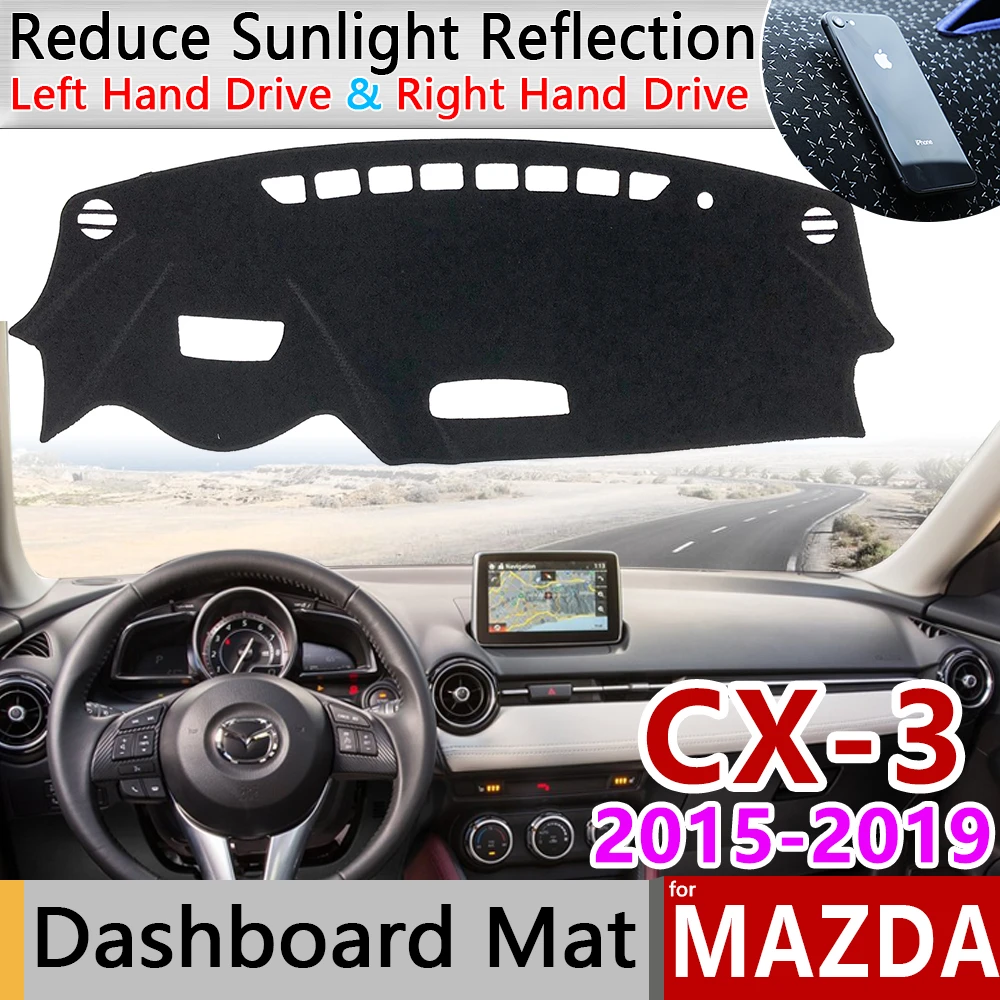 For Mazda Cx-3 2015 2016 2017 2018 2019 Anti-slip Mat Dashboard Cover ...