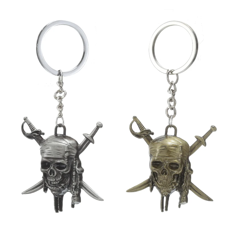 Fashion Vintage Key Chain Charm Pirates Of The Caribbean Keychain Jack ...
