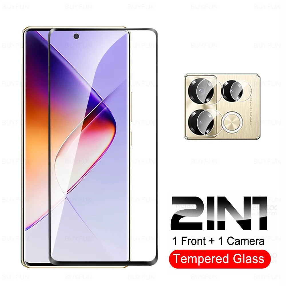 2in1 Camera Screen Protector Tempered Glass For Infinix Note 40 Pro 5G ...