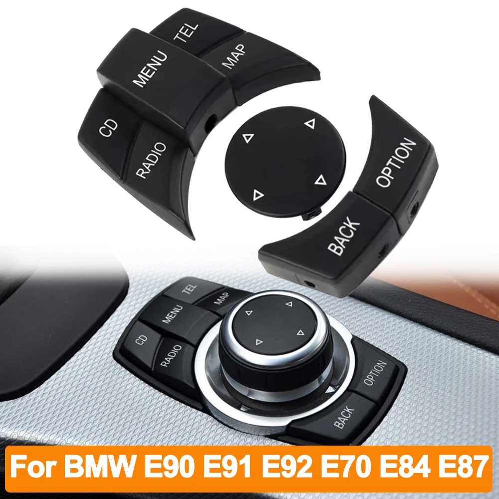 Interior Car Cic Idrive Multi-media Knob Menu Button Switch For Bmw E Series 1s E87 3s E90 E91 ...
