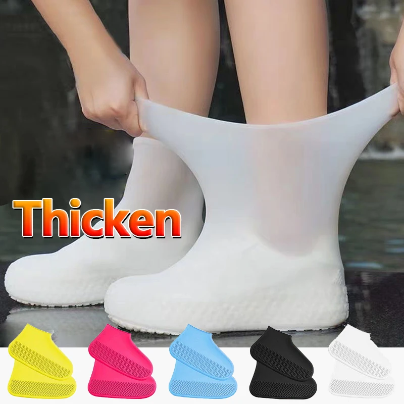 Anti-Slip-Silicone-Shoe-Covers-Reusable-Non-Slip-Waterproof-Wear ...