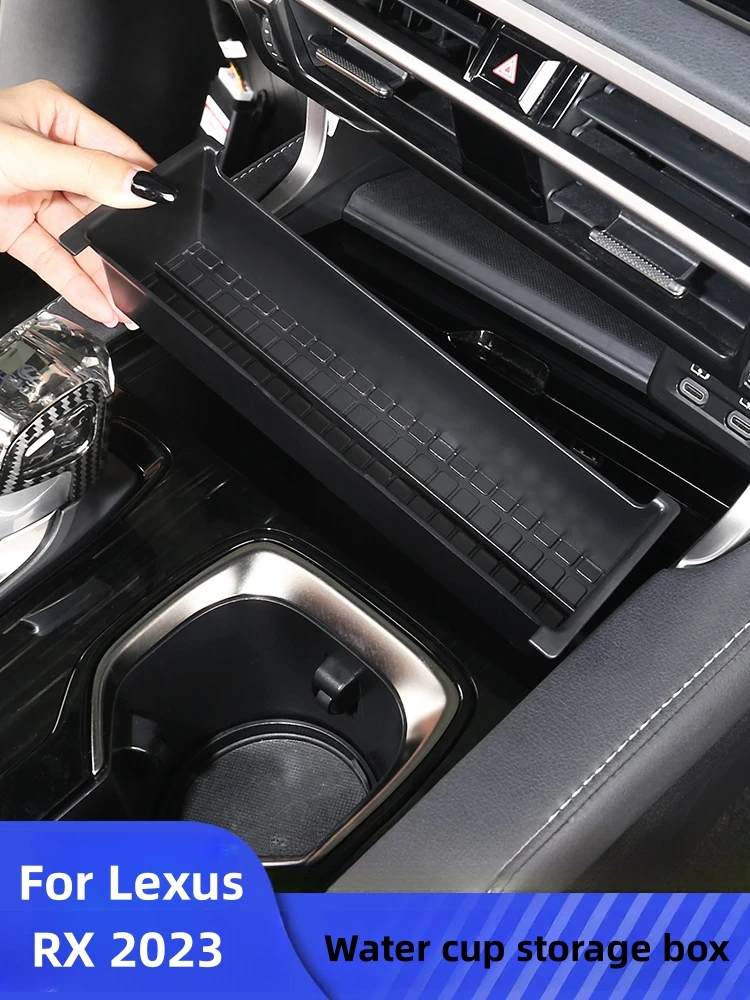 Center-Console-Water-Cup-Storage-Box-ABS-Car-Organizer-Tray-for-For ...