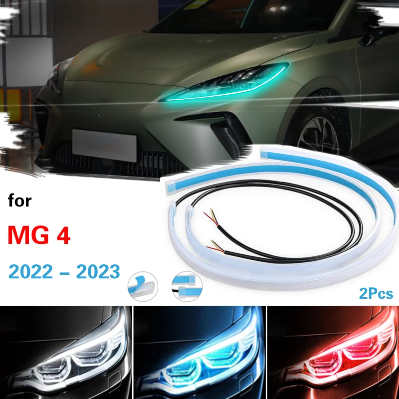 2pcs-Car-LED-DRL-Ultra-thin-Daytime-Running-Lights-Flexible-Waterproof ...