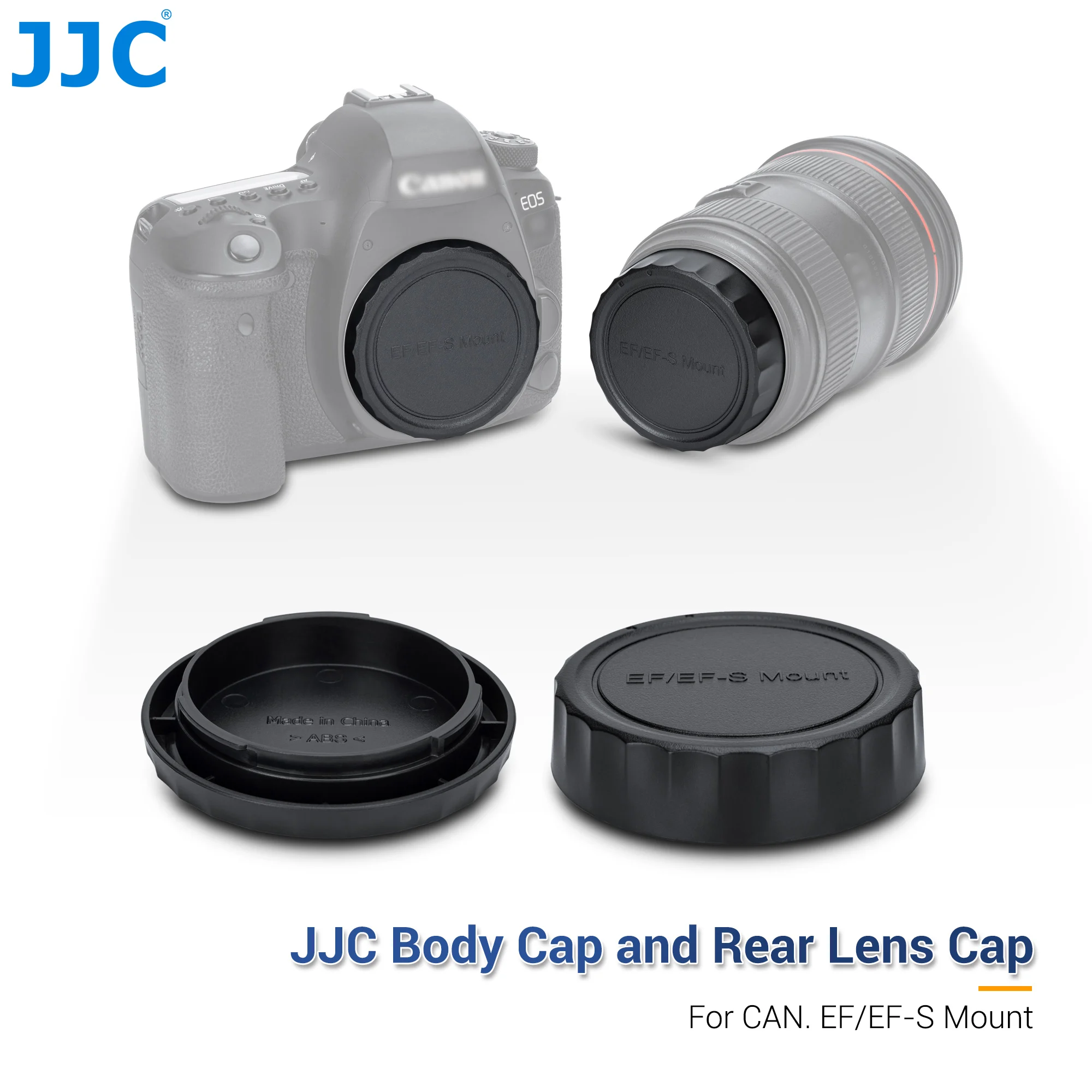 JJC Body Cap & Rear Lens Cap Canon EF/EF-S Mount Cameras and Lenses for ...