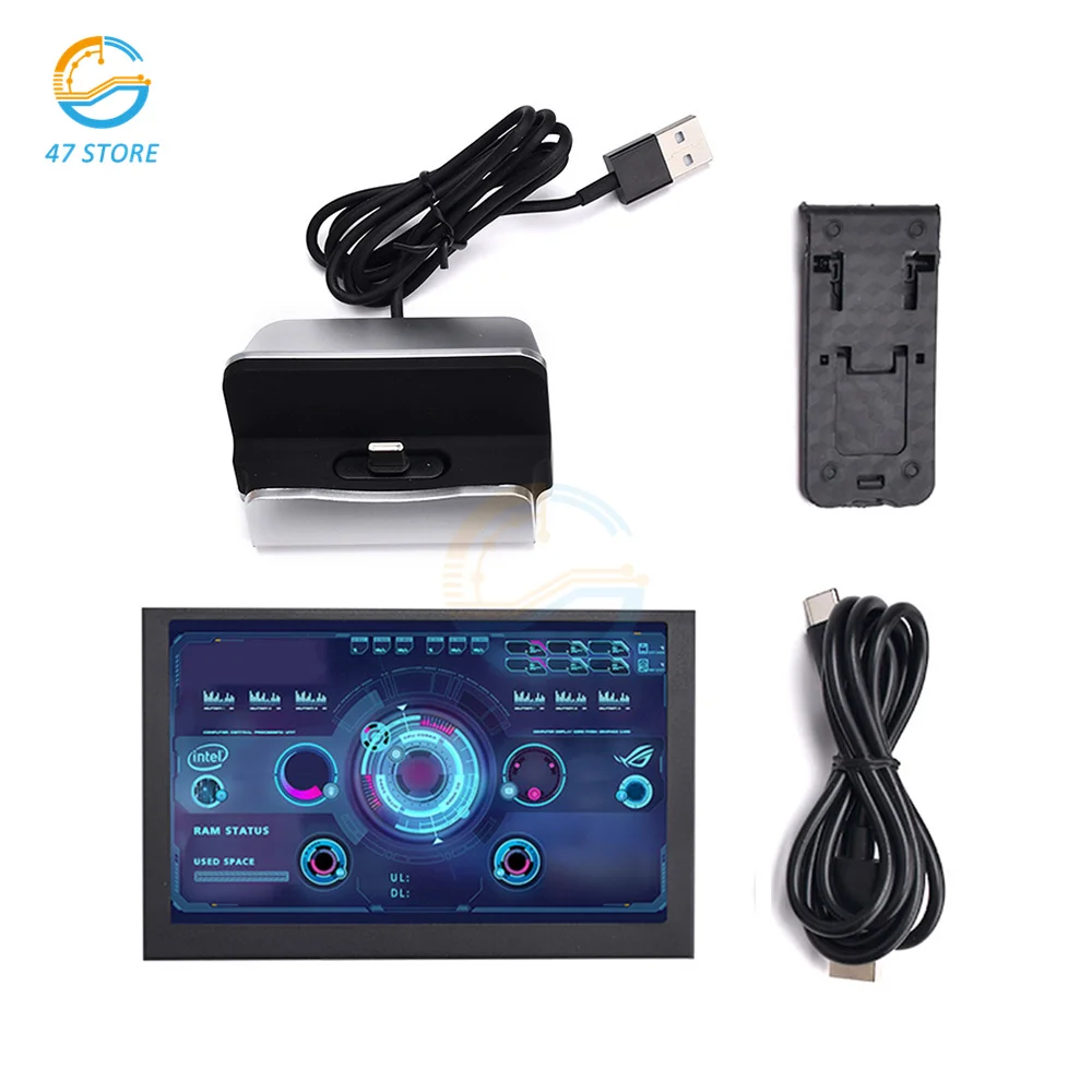 5 Inch IPS USB Secondary Display Screen LCD Monitor AIDA64 USB Dynamic ...