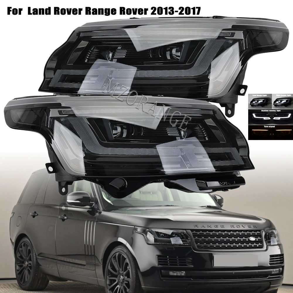 2x-Car-LED-Headlight-For-Land-Rover-Range-Rover-Vogue-2013-2016-2017 ...