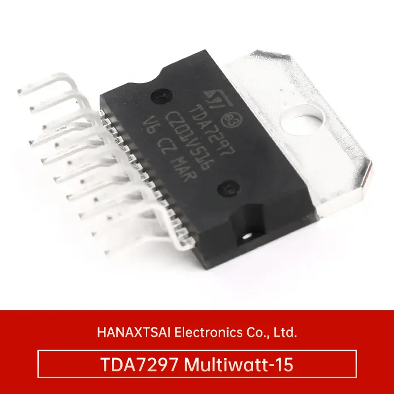10pcs TDA7297 Multiwatt-15 7297 Audio Amplifier IC Chip 2-Channel Class ...