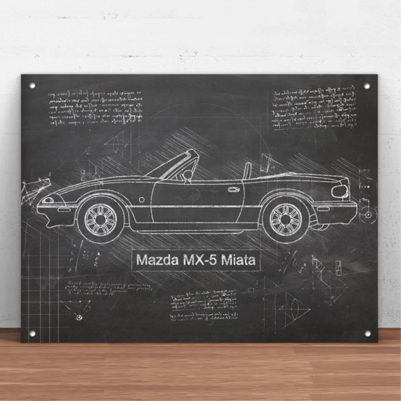 Mazda-MX-5-Miata-Car-Metal-Tin-Sign-Wall-Decor-Fashion-Art-Decor-Poster ...