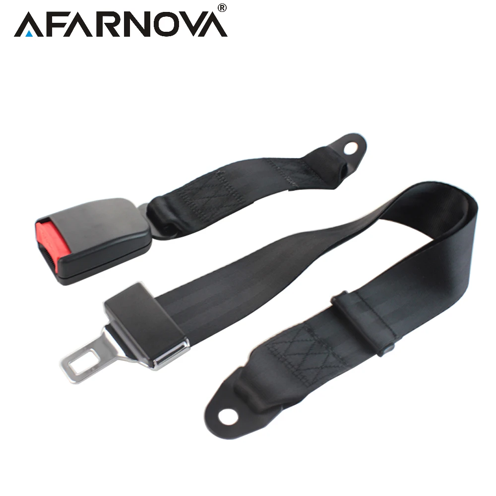 Universal Safety Belt 2 Points Car Auto Seatbelt Adjustable Truck Seat ...