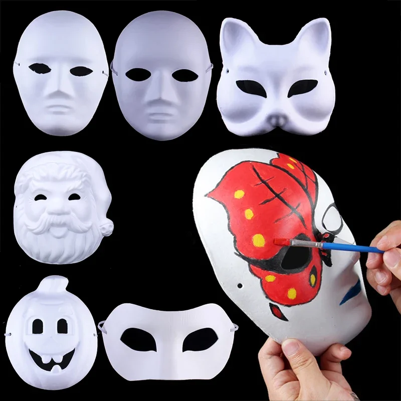 DIY-Hand-Painted-Foxes-Mask-Japanese-Cosplay-Rave-Anime-Demon-Slayer ...