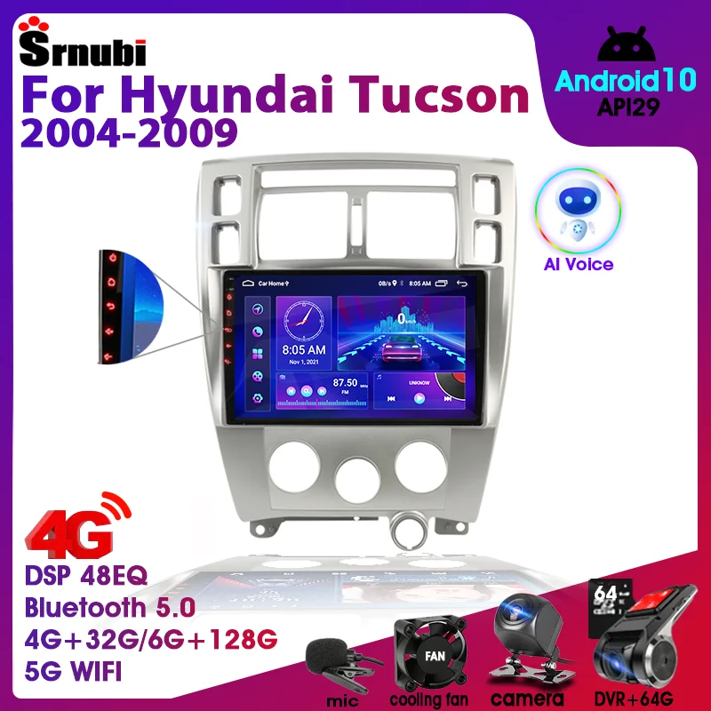 Android Autoradio für Hyundai Tucson 2004 2009 Multimedia Video Player Navigation 2 Din DVD Head ...