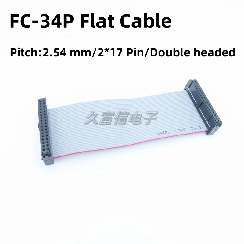 1pcs FC-34P Flat Cable 2.54mm Pitch 2*17Pin IDC Cable 10cm 20cm 30cm ...