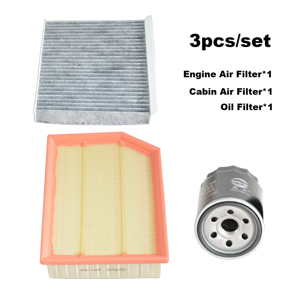 3pcs-Set-Enigne-Cabin-Air-Cleaner-Oil-Filter-For-CHANGAN-CS35-PLUS-1-4T ...