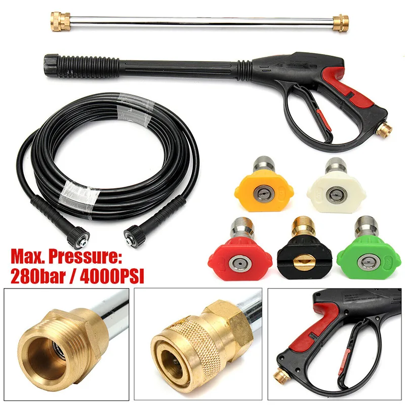 High-Pressure-Cleaning-Machine-Car-Washing-Machine-Water-Pipe-Hose-Red ...