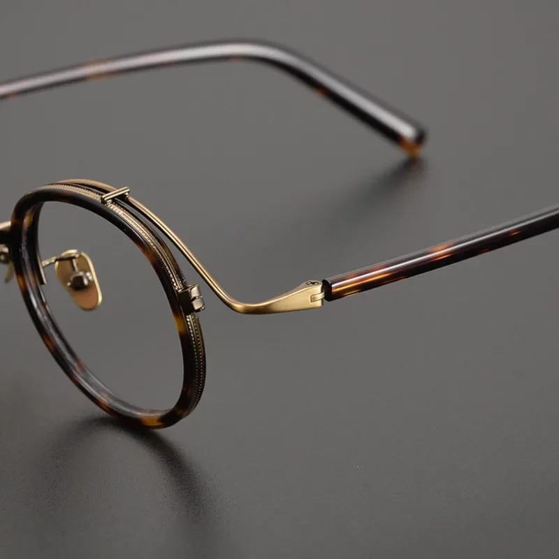 Vintage Round Frame Japanese Handmade Board Titanium Retro Butterfly ...