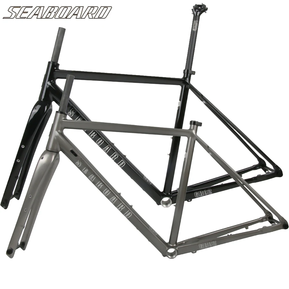 Seaboard GR02 GRAVEL Disk Brake Road Bicycle Frame with Carbon Fork ...