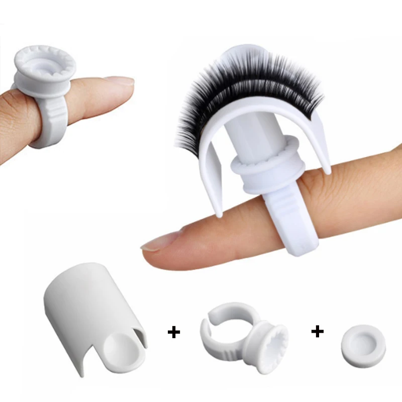 1Set-Eyelash-Extension-Glue-Ring-U-shaped-Root-Divider-Lash-Supplies ...