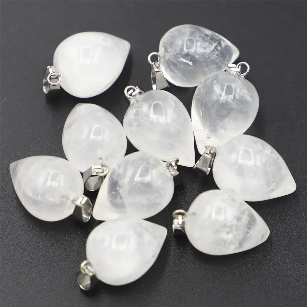 2022-New-Good-Quality-Natural-Clear-Quartz-Circular-Cone-Shape-Pendants ...