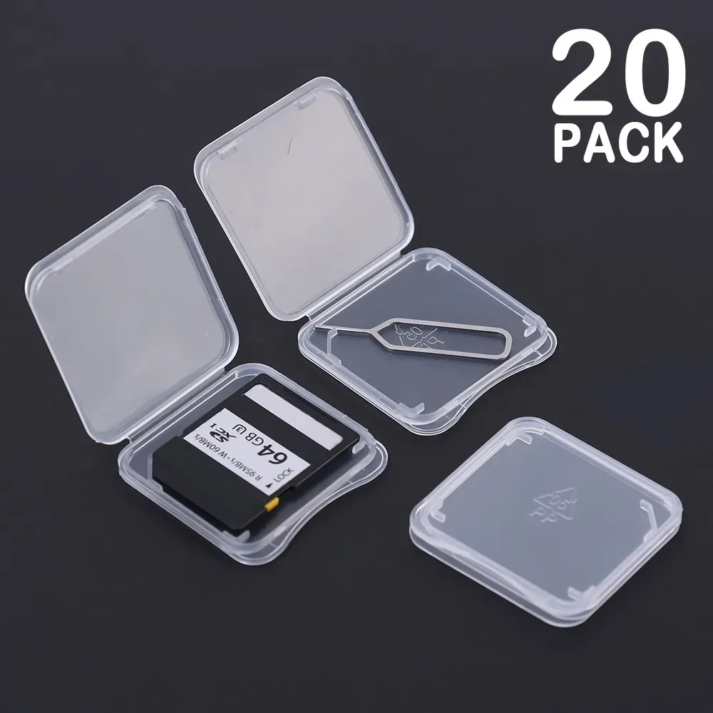 20-1pcs-Transparent-SD-Memory-Card-Case-Holder-Box-Card-Reader-Storage ...